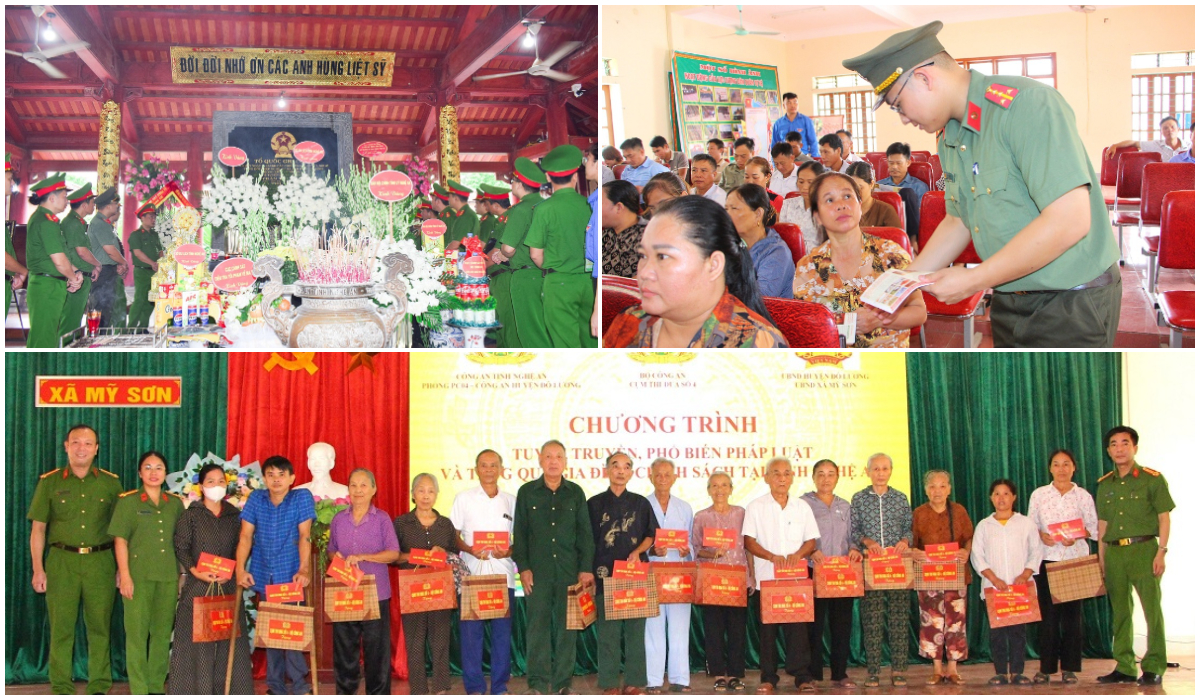 Nhiều hoạt động về nguồn ý nghĩa - Trang thông tin điện tử Công an Nghệ An